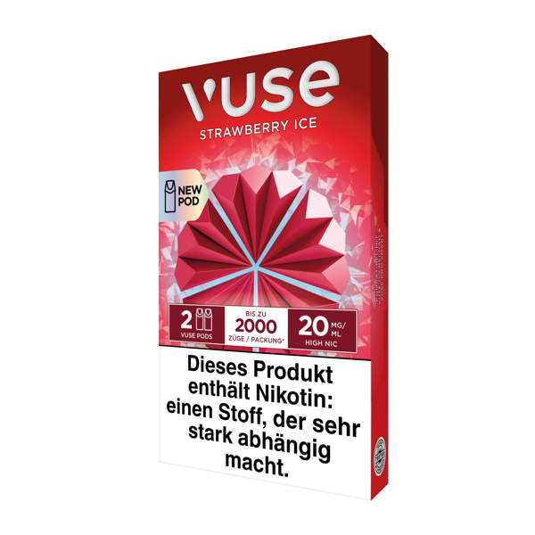 Strawberry Ice Pods für Vuse PRO Prefilled Podsystem