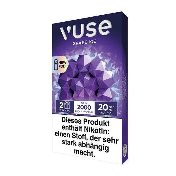 Grape Ice Pods für Vuse PRO Prefilled Podsystem