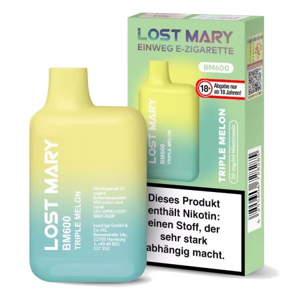 Lost Mary BM600 Einweg E-Zigarette Triple Melon jetzt Kaufen